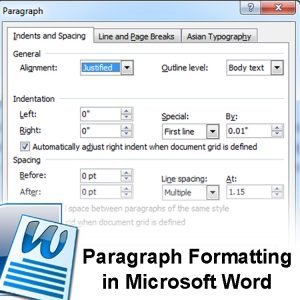 Paragraph Formatting in Microsoft Word – Computer Tips and Articles