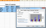 Creating a Chart or Graph by using the Chart Wizard in MS Excel ...