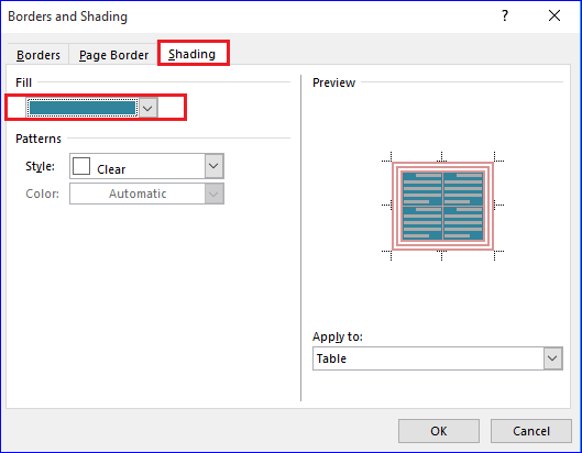 How To Apply Border And Shading In Table Design Computer Tips And
